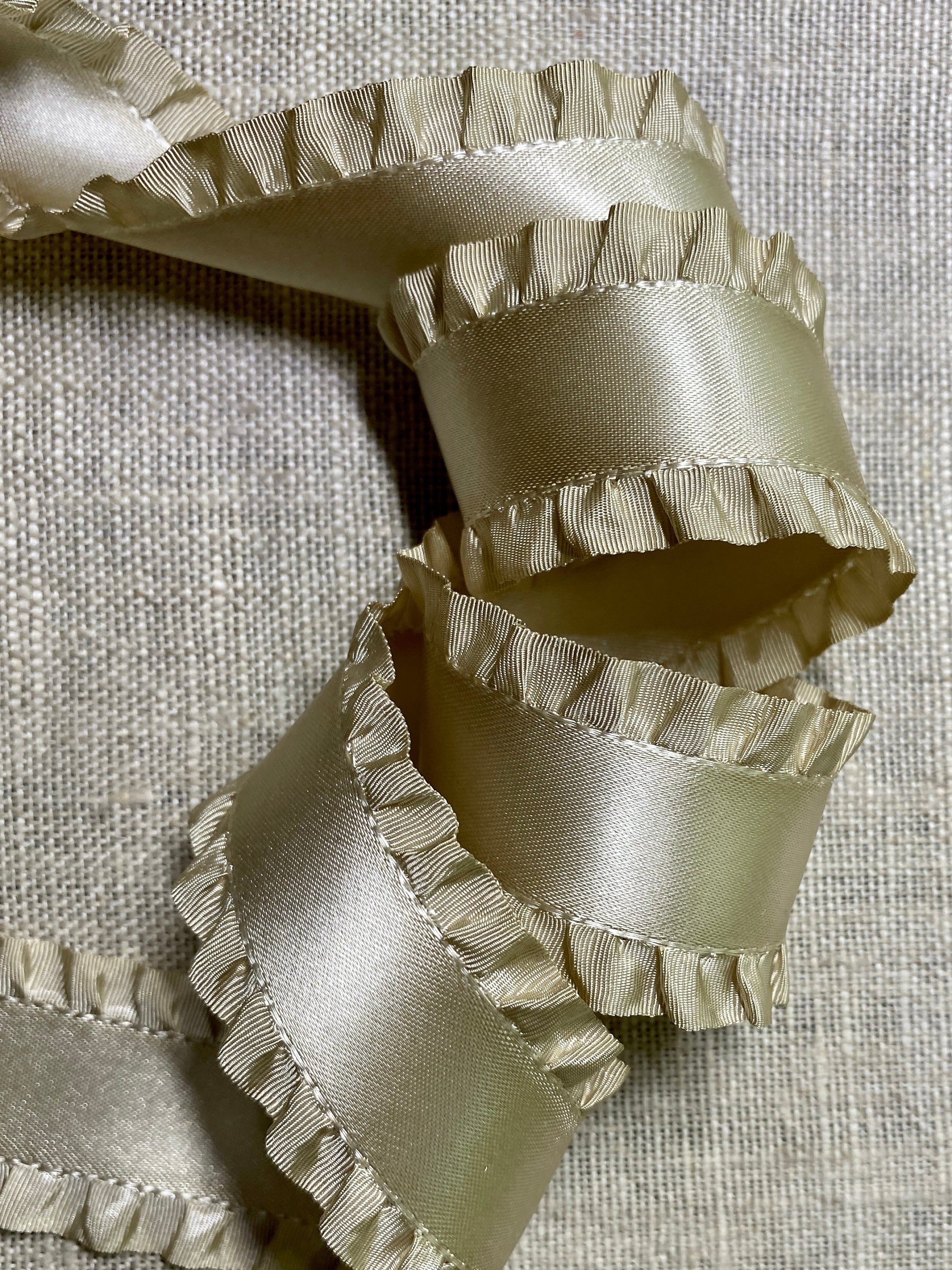 Mokuba Ruffled Satin Ribbon - Etsy UK