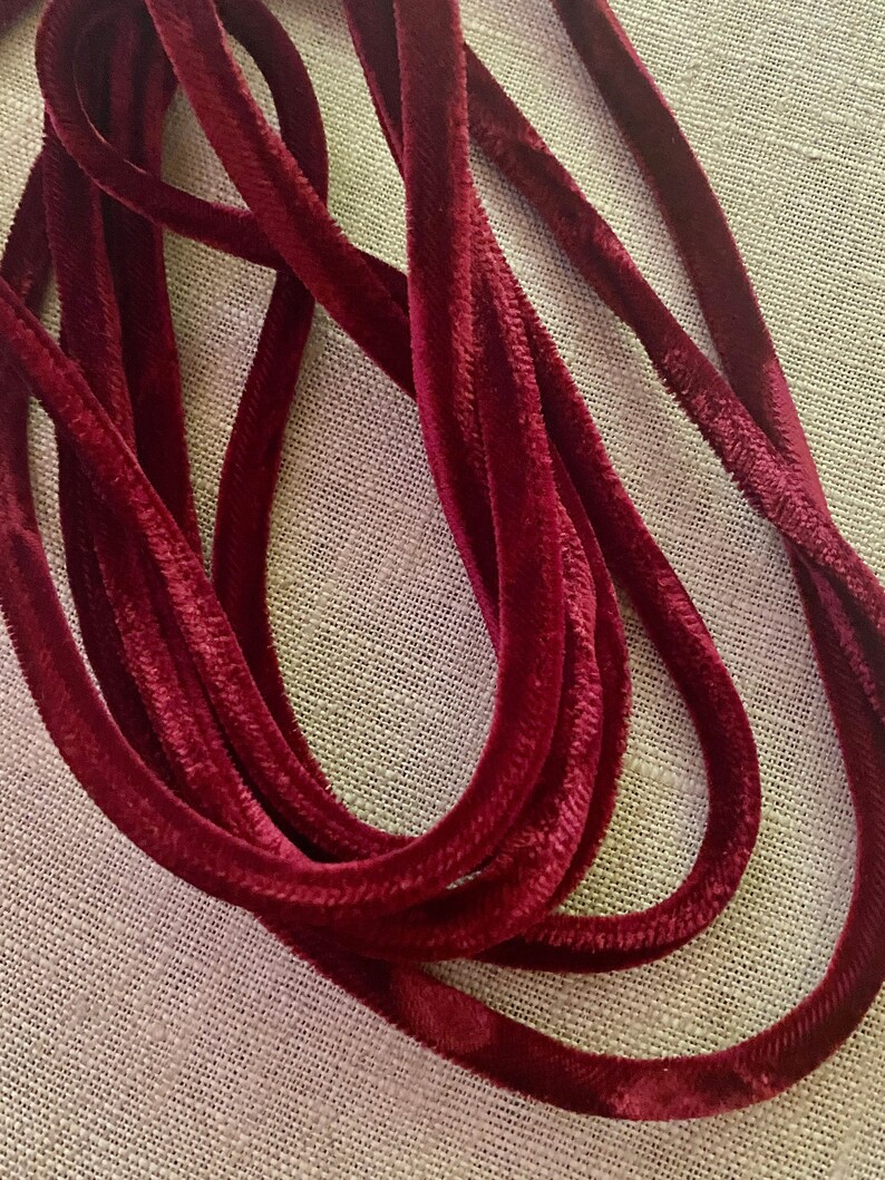 Vintage Velvet Cord Two Different Colors Etsy