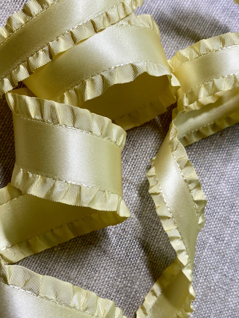 Mokuba Ruffled Satin Ribbon - Etsy UK