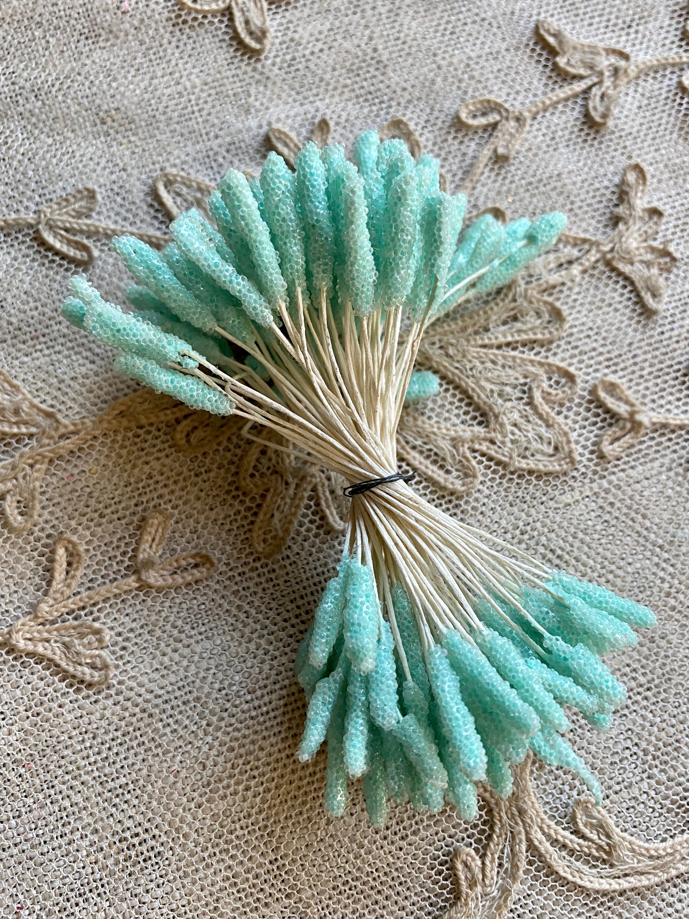 Vintage Mid Century Glass Ballotini Stamens - Etsy
