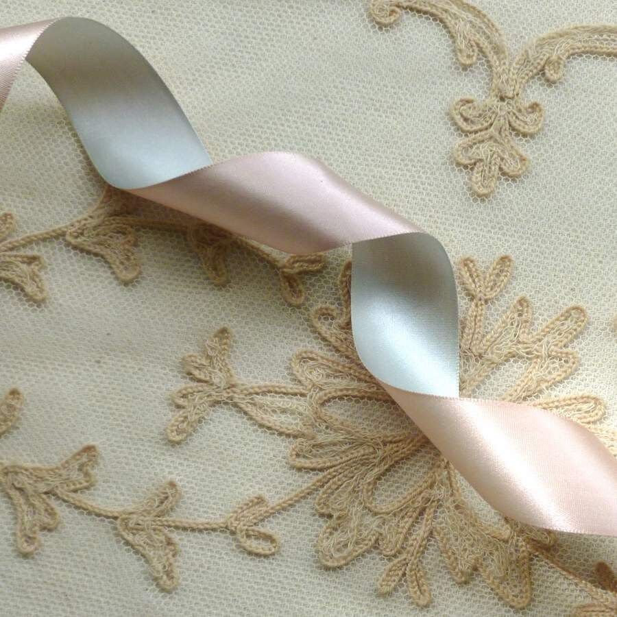 Silk Satin Double Faced Two Colored Ribbon - Etsy