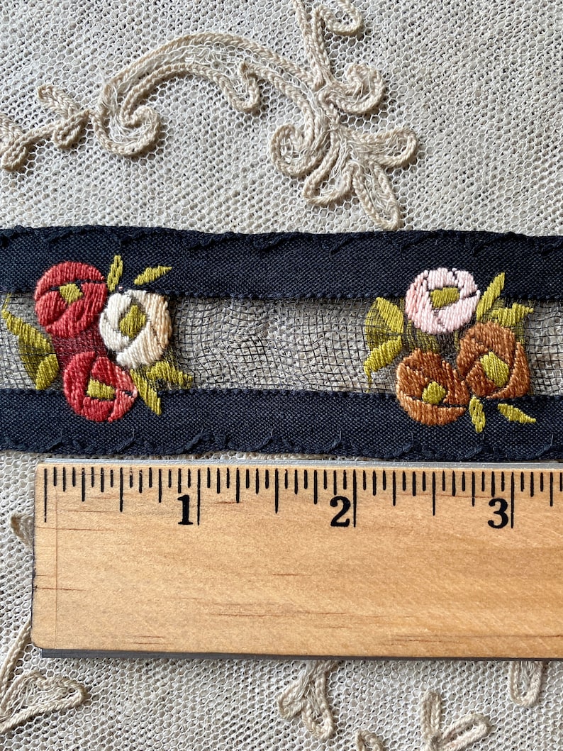 Vintage Arts & Crafts Ombre Roses Trim - Etsy