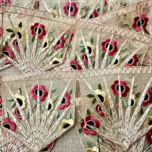 Antique Hand Embroidered Applique Trim - Etsy