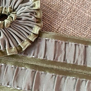 Ruched French Vintage Ribbon Trim With Drawstrings - Etsy