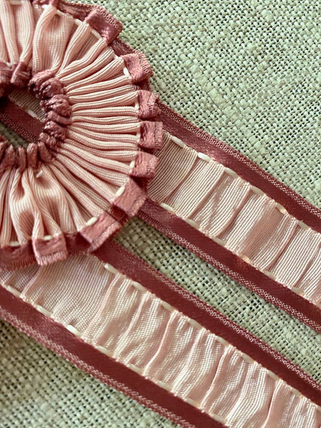 Ruched French Vintage Ribbon Trim With Drawstrings - Etsy