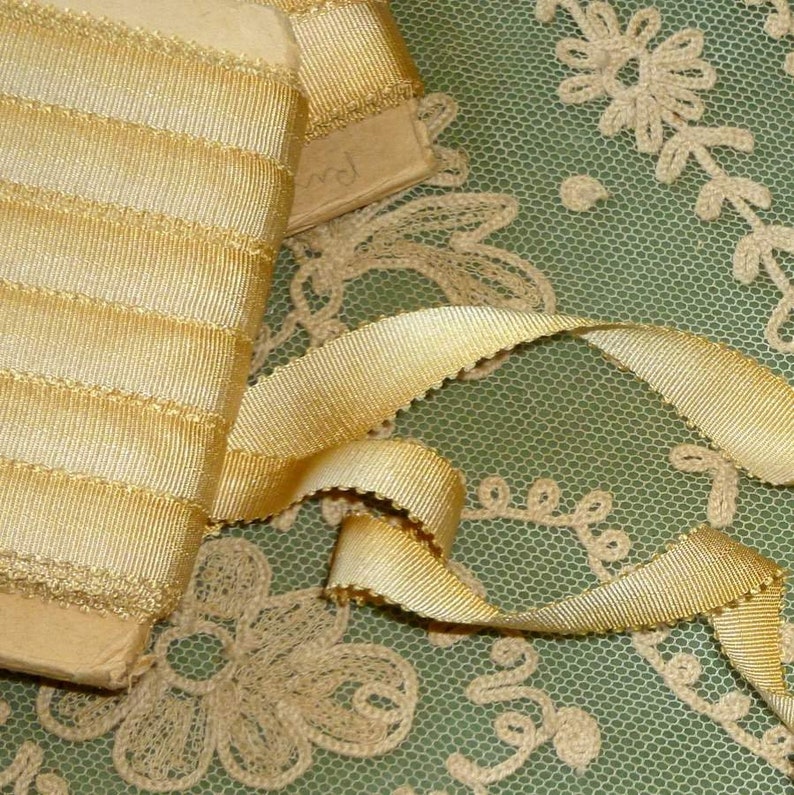 French Silk Picot Ombre Antique Ribbon Café Au Lait - Etsy