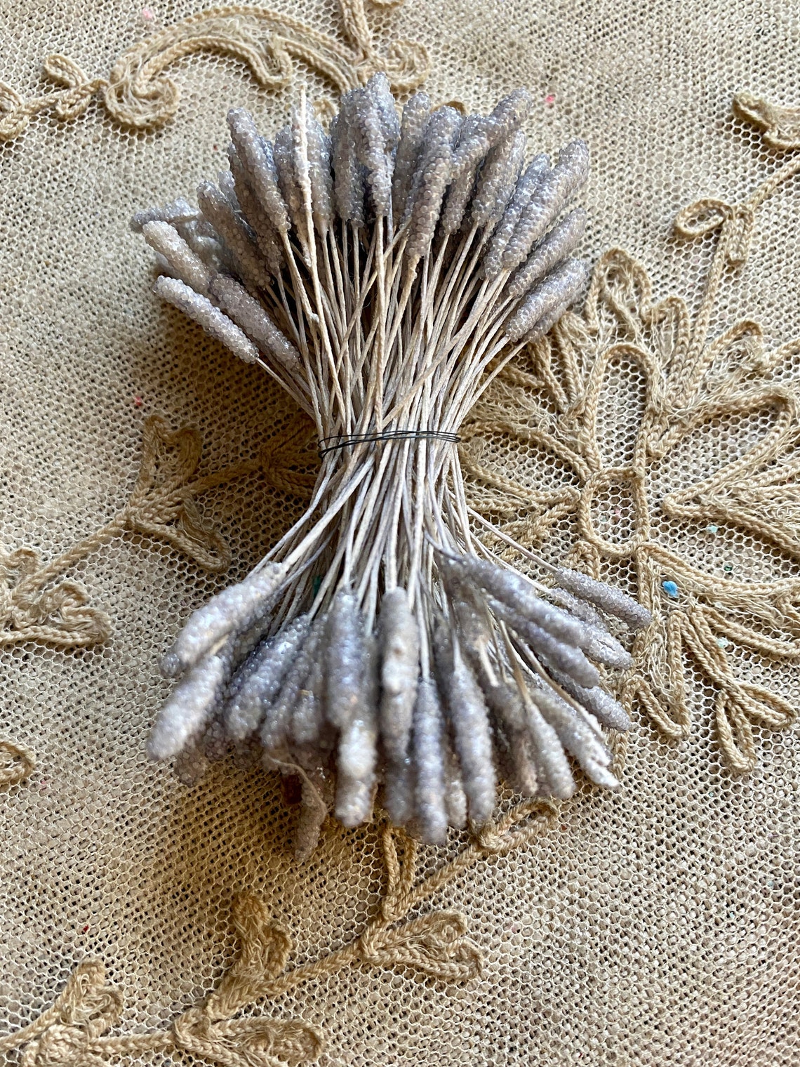 Vintage Mid Century Glass Ballotini Stamens - Etsy