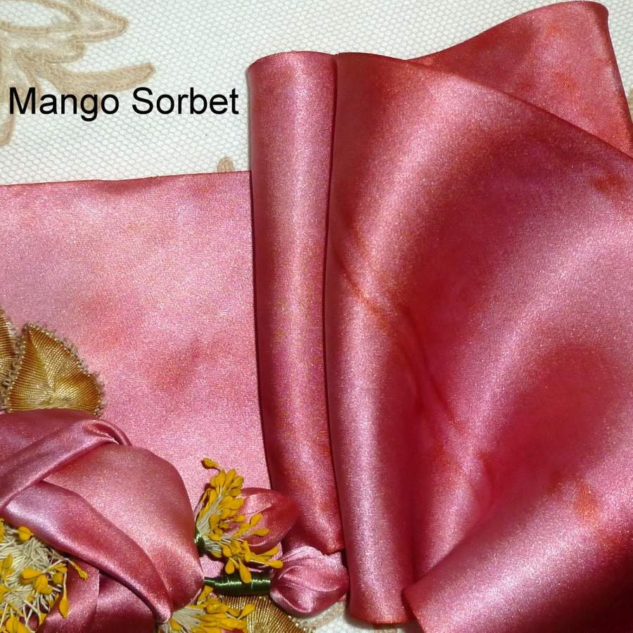Art Dyed Silk Satin Ribbon for Flowers - Etsy