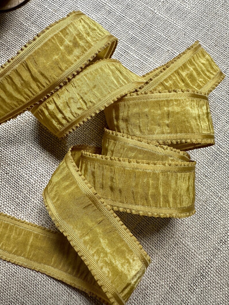 Antique Silk French Plisse Ribbons With Ruffled Edges - Etsy