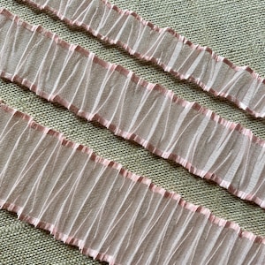 Mokuba Pleated Organdy Ribbon With Satin Edges - Etsy