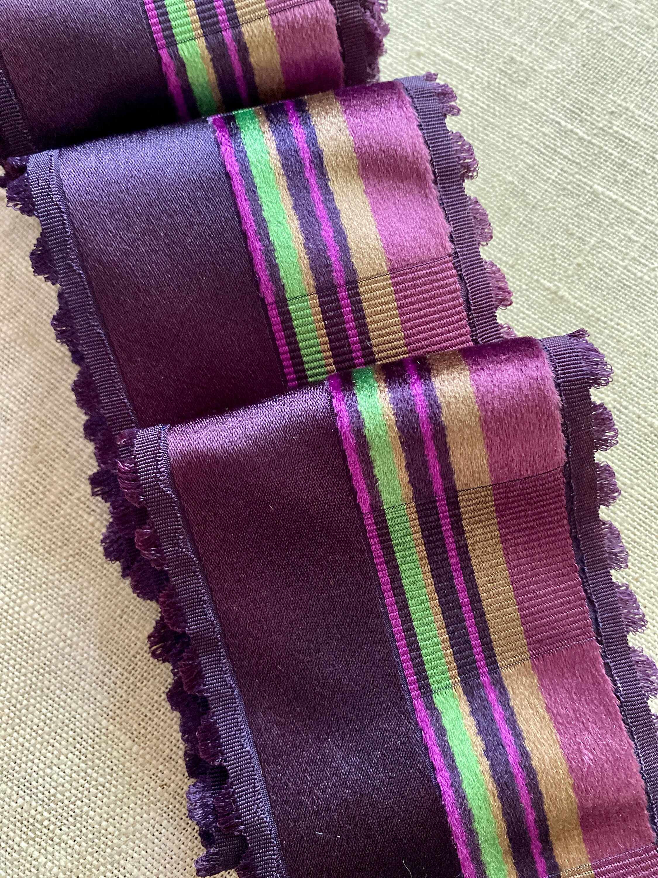 Antique Velveteen and Frilled Edge French Ribbon - Etsy