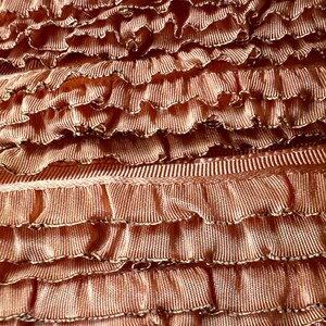 Antique Silk Ruffled Ribbon Gold Metal Edge - Etsy