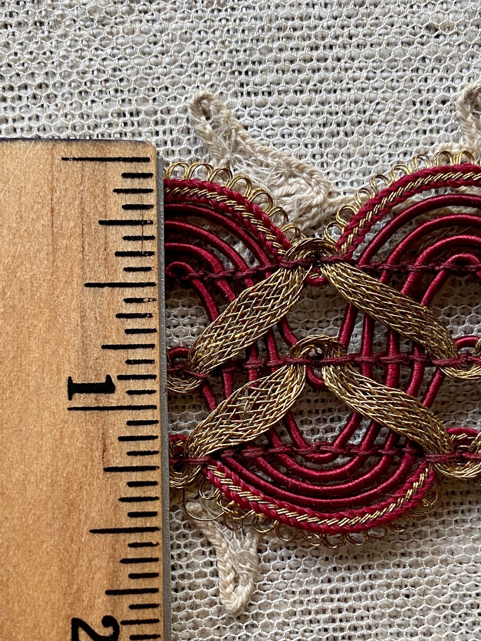 Lacey Scalloped Gold Metal & Cord Trim - Etsy