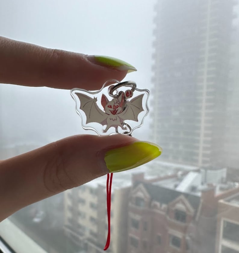 Batstarion Astarion Baldurs Gate 3 Small Acrylic Phone Charm - Etsy