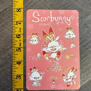 Scorbunny Sticker Sheet - Etsy