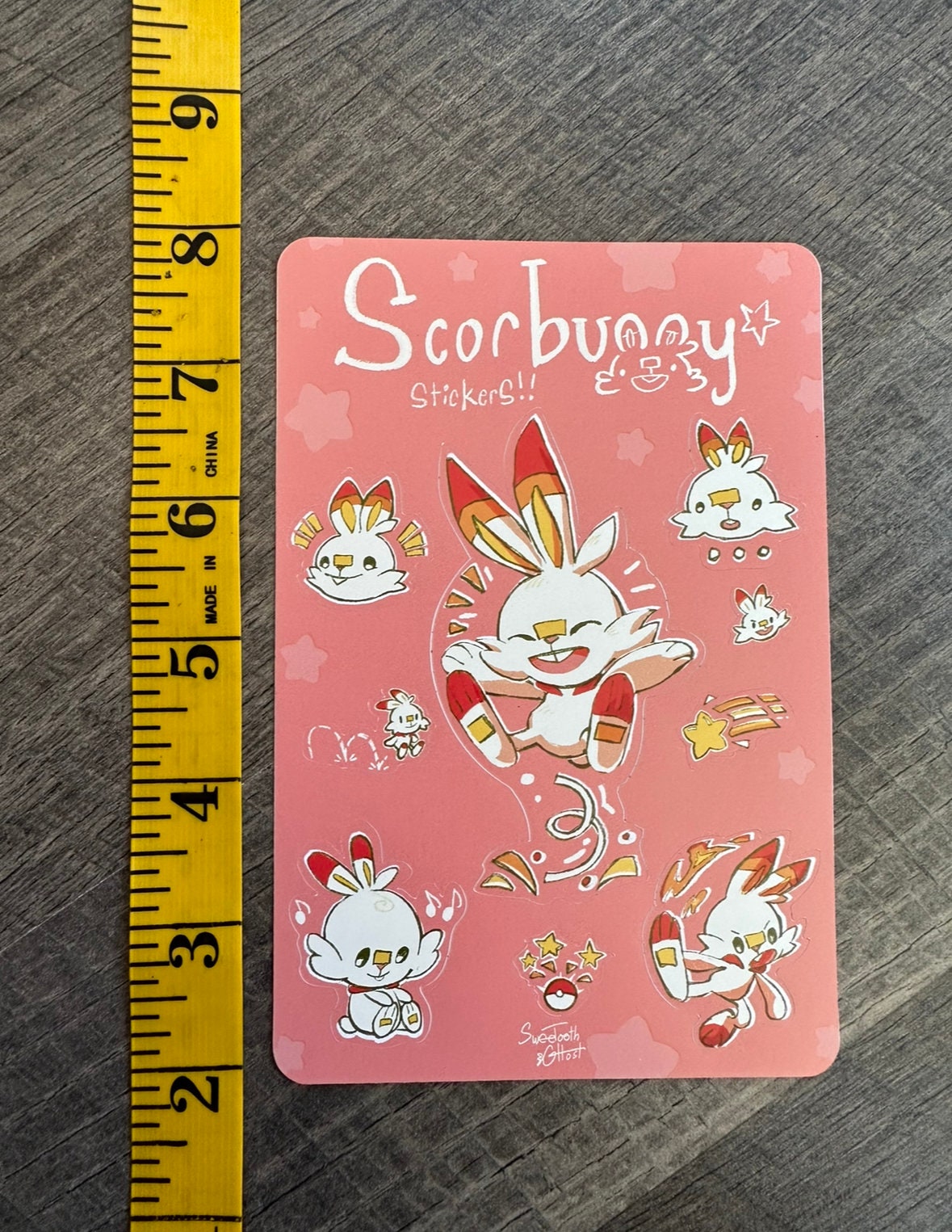 Scorbunny Sticker Sheet - Etsy