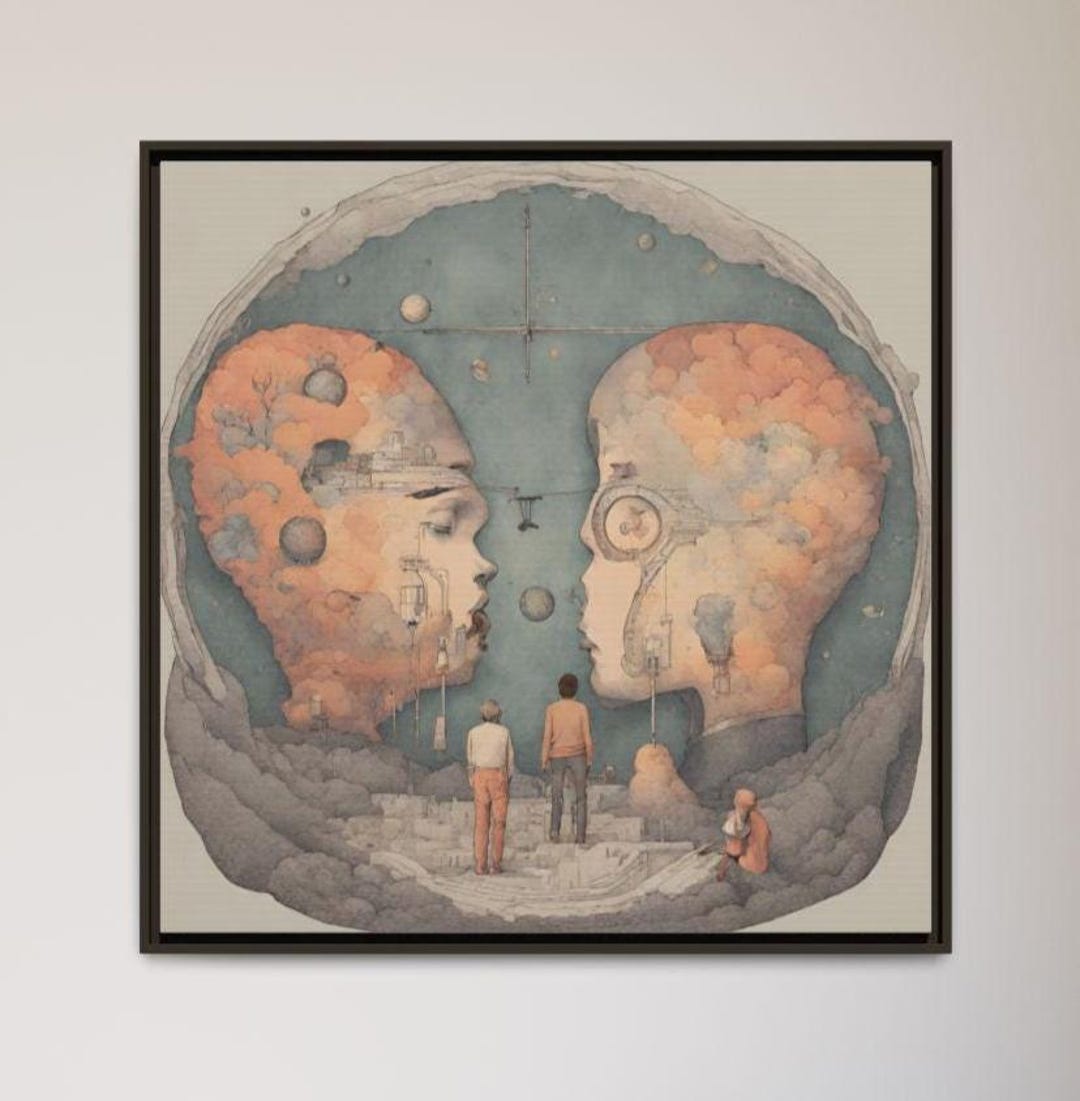 Chatgpt, Abstract AI Artwork, Digital Technological Portraits, Retro ...