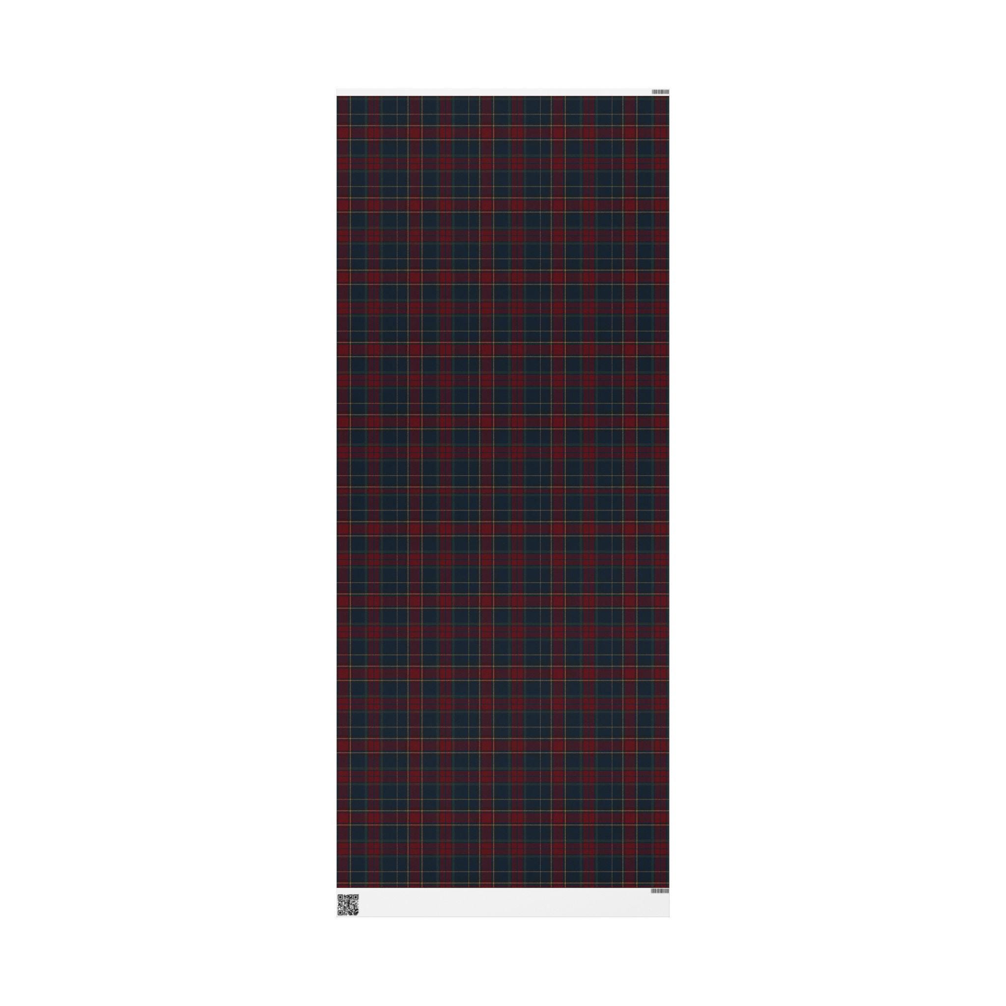 Ralph Lauren Christmas, Dark Plaid Wrapping Paper, Masculine Gift Wrap ...