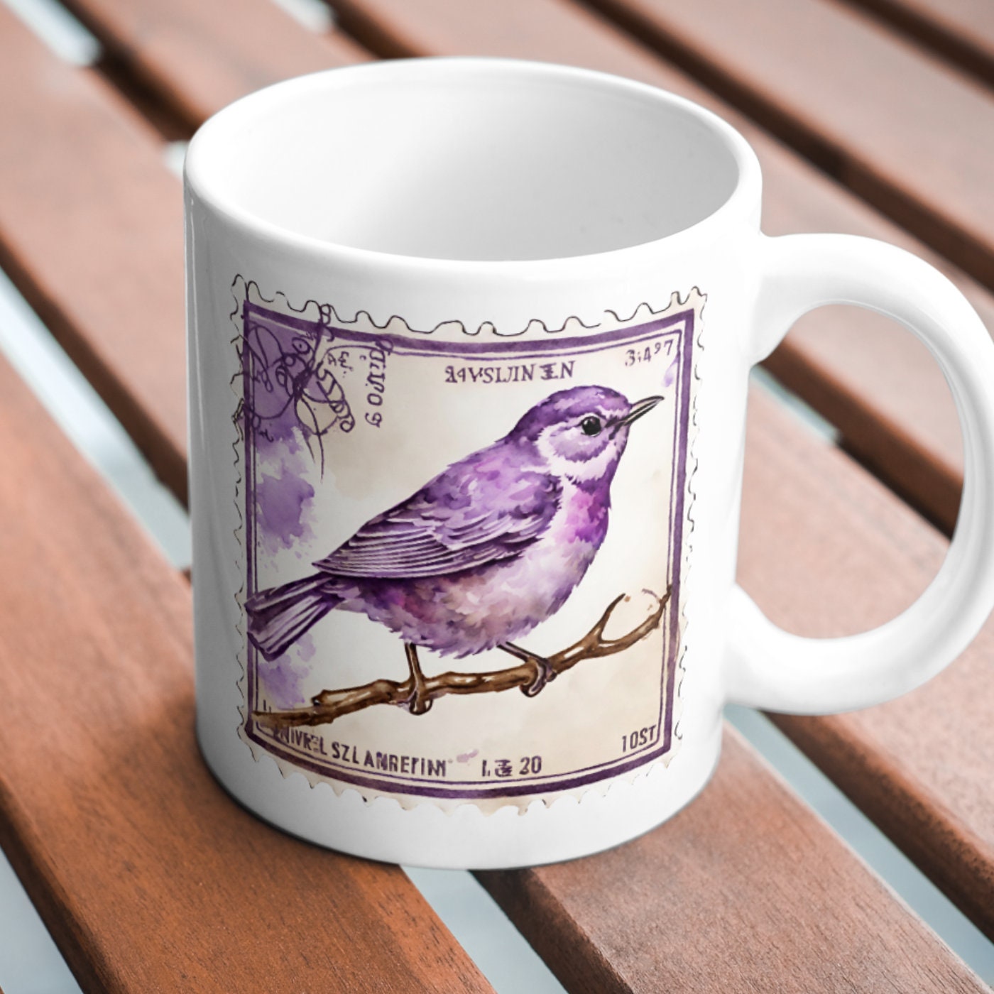 Watercolor Bird PNG, Vintage Stamp Illustration, Printable Bird Art ...