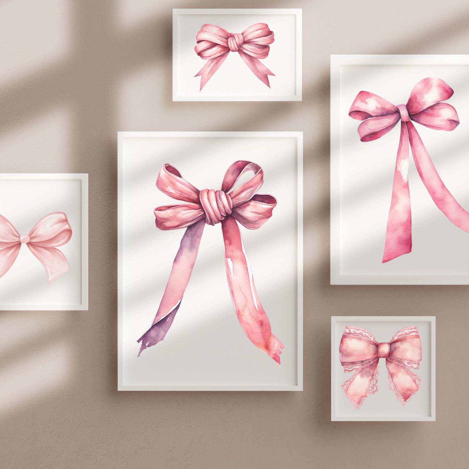 Coquette Bows PNG Clipart Bundle: Spring Printable (digital Download ...