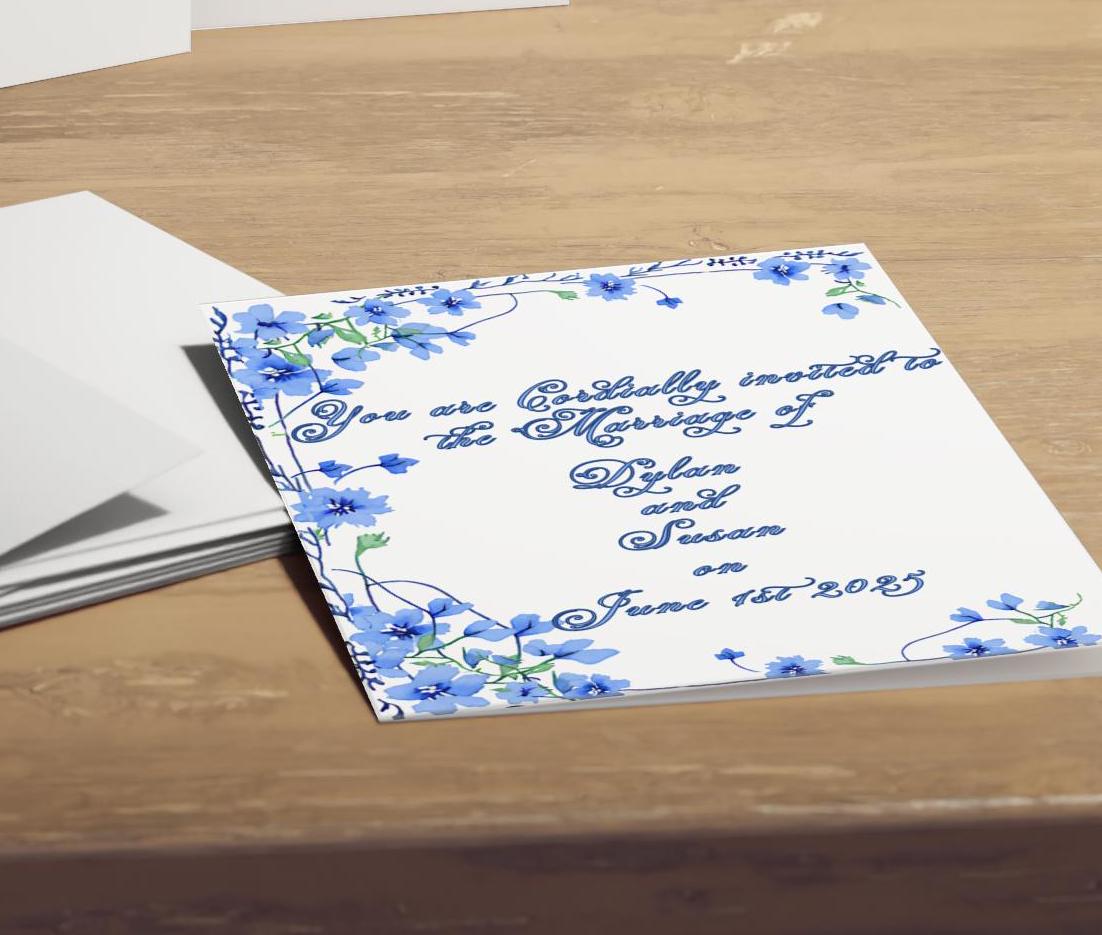 Blue Willow Floral Border Clipart: Chinoiserie PNG Graphics (digital ...