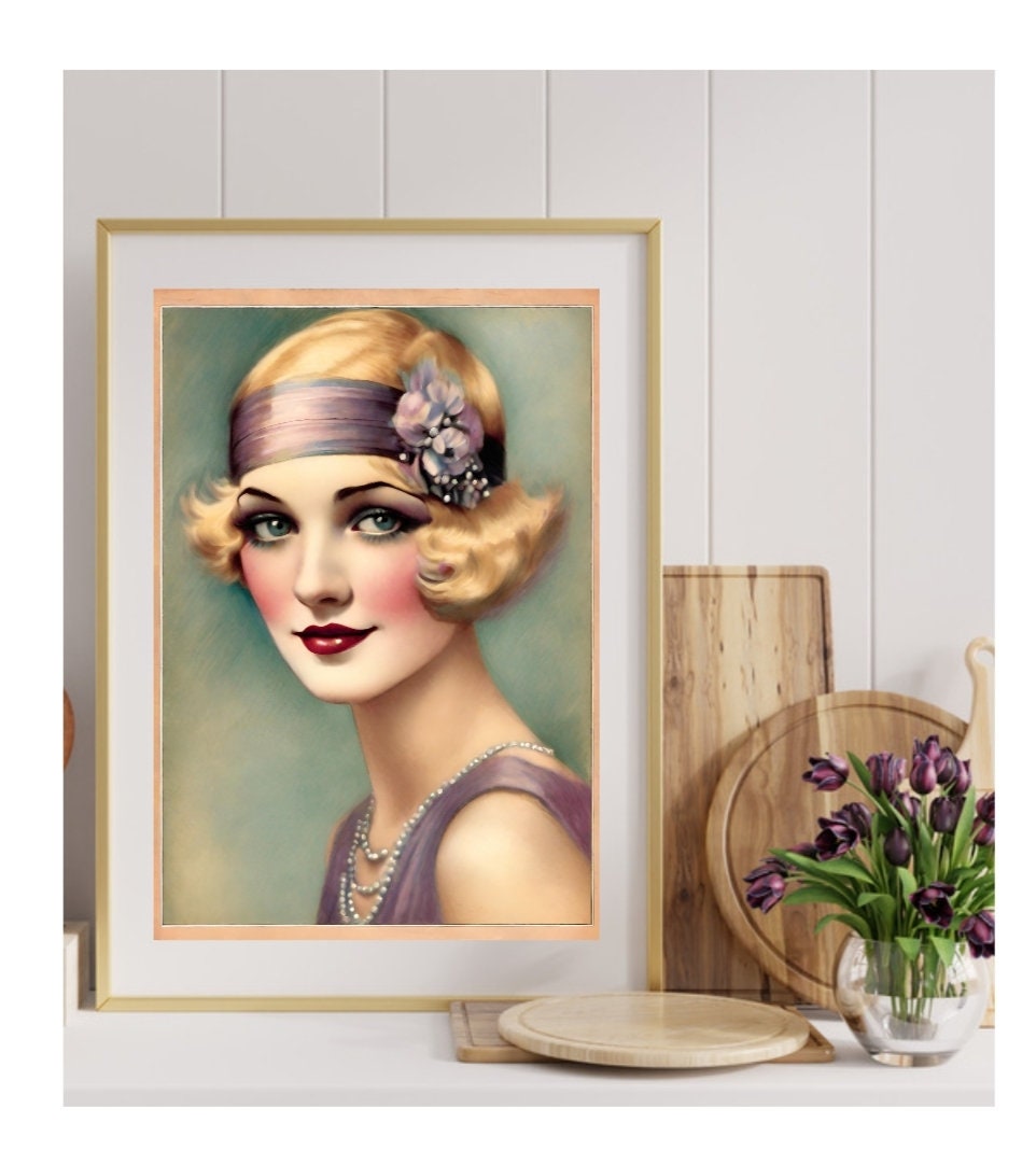 Printable Art Deco, Flappers, 1920s Inspired, Gatsby Glamour, Digital ...