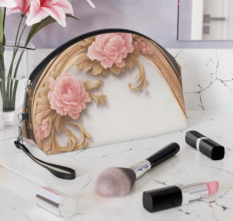 Rococo Pink and Gold Frame Clipart: Baroque PNG Borders (digital ...