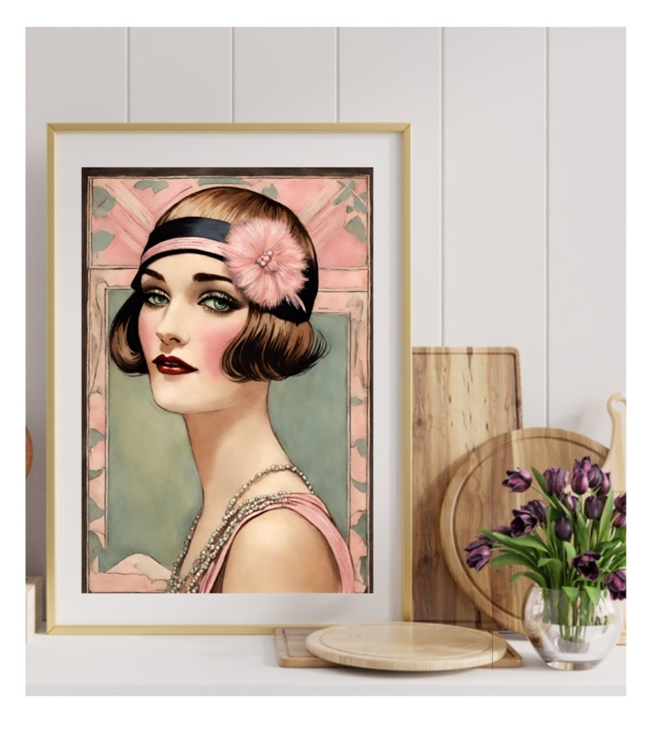 Printable Art Deco, Flappers, 1920s Inspired, Gatsby Glamour, Digital ...
