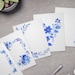 Blue Willow Floral Border Clipart: Chinoiserie PNG Graphics (digital ...