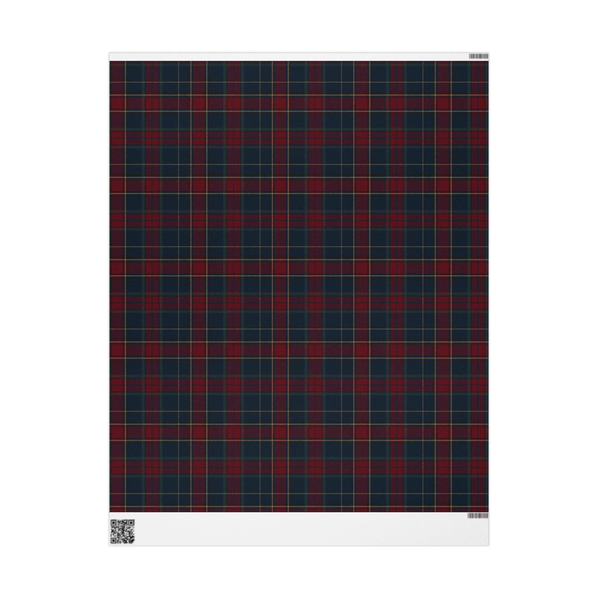 Ralph Lauren Christmas, Dark Plaid Wrapping Paper, Masculine Gift Wrap ...