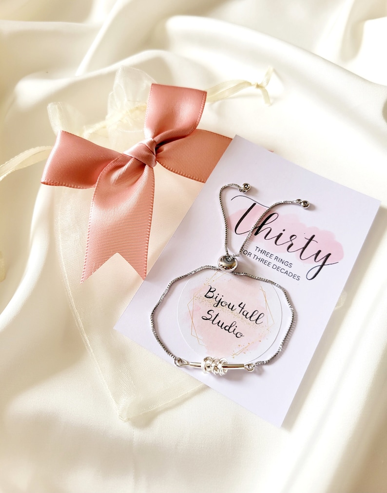 20th/30th/40th/50th/60th Birthday Rings Decades Bracelets Gifts for Her ...