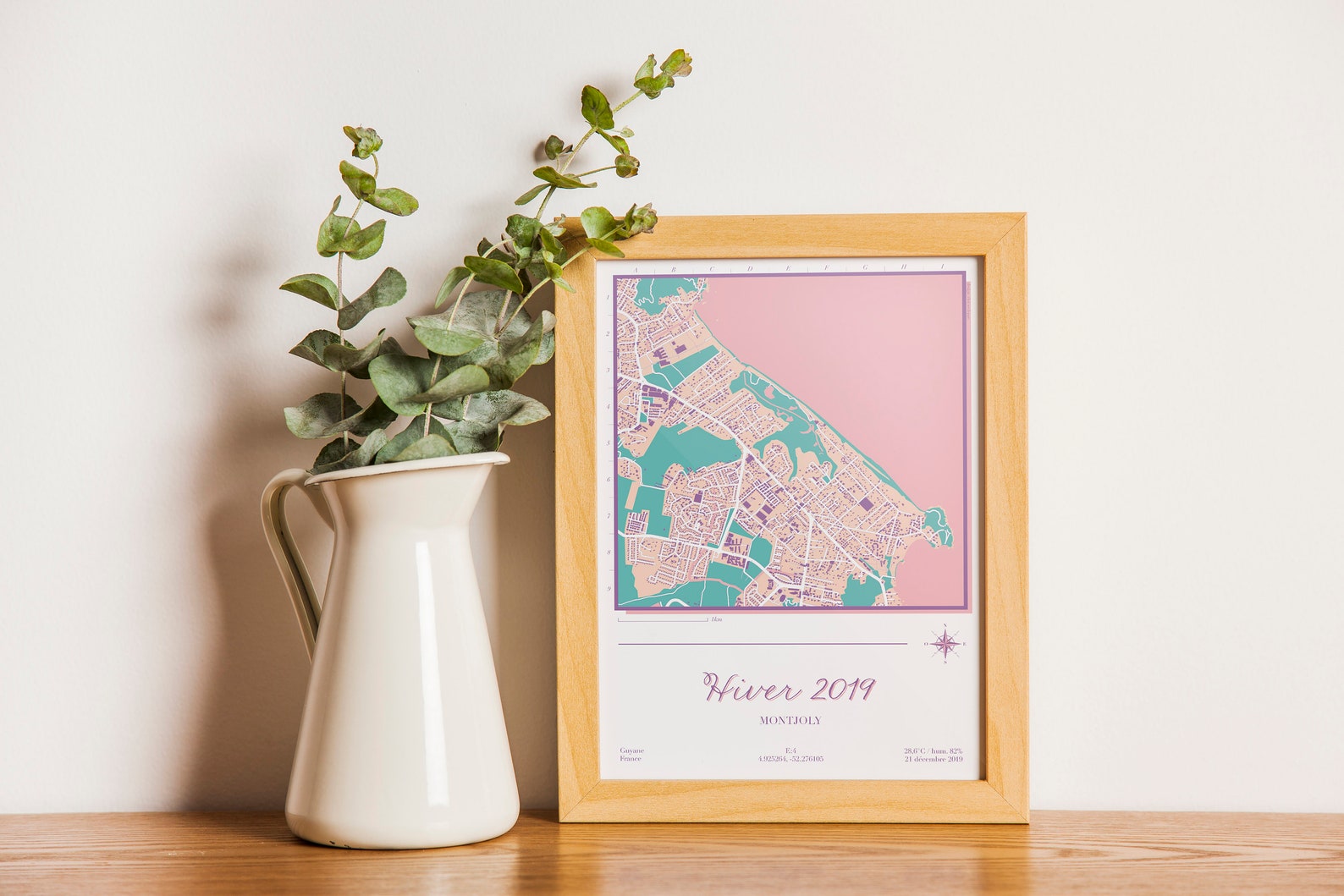 Personalized Location Map - Color Mapping, Plan With Date to Celebrate ...