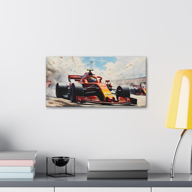 F1 Ferrari Watercolor Circuit of the Americas - Etsy