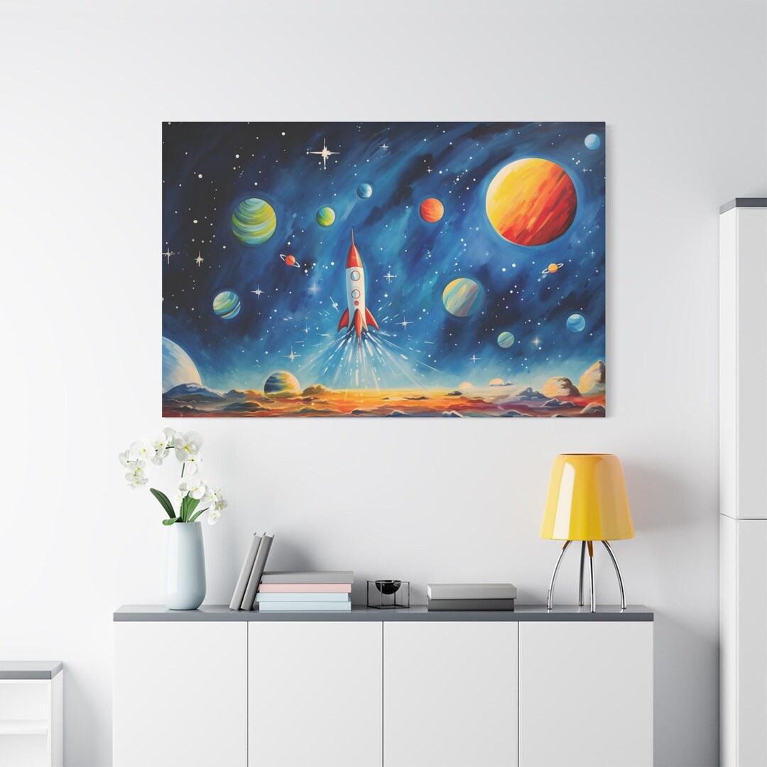 Cosmic Countdown: Retro Rocket Blast-off - Etsy