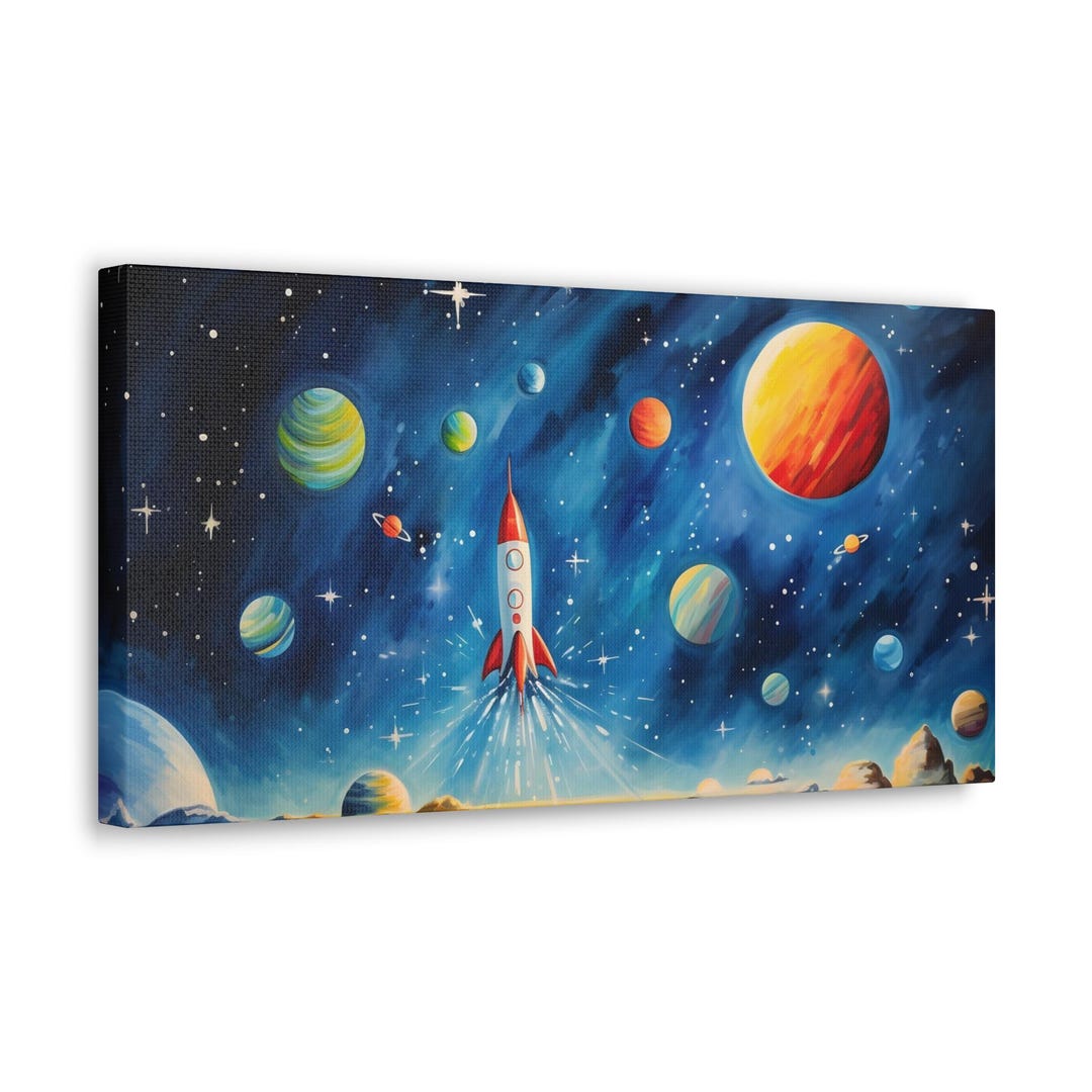 Cosmic Countdown: Retro Rocket Blast-off - Etsy