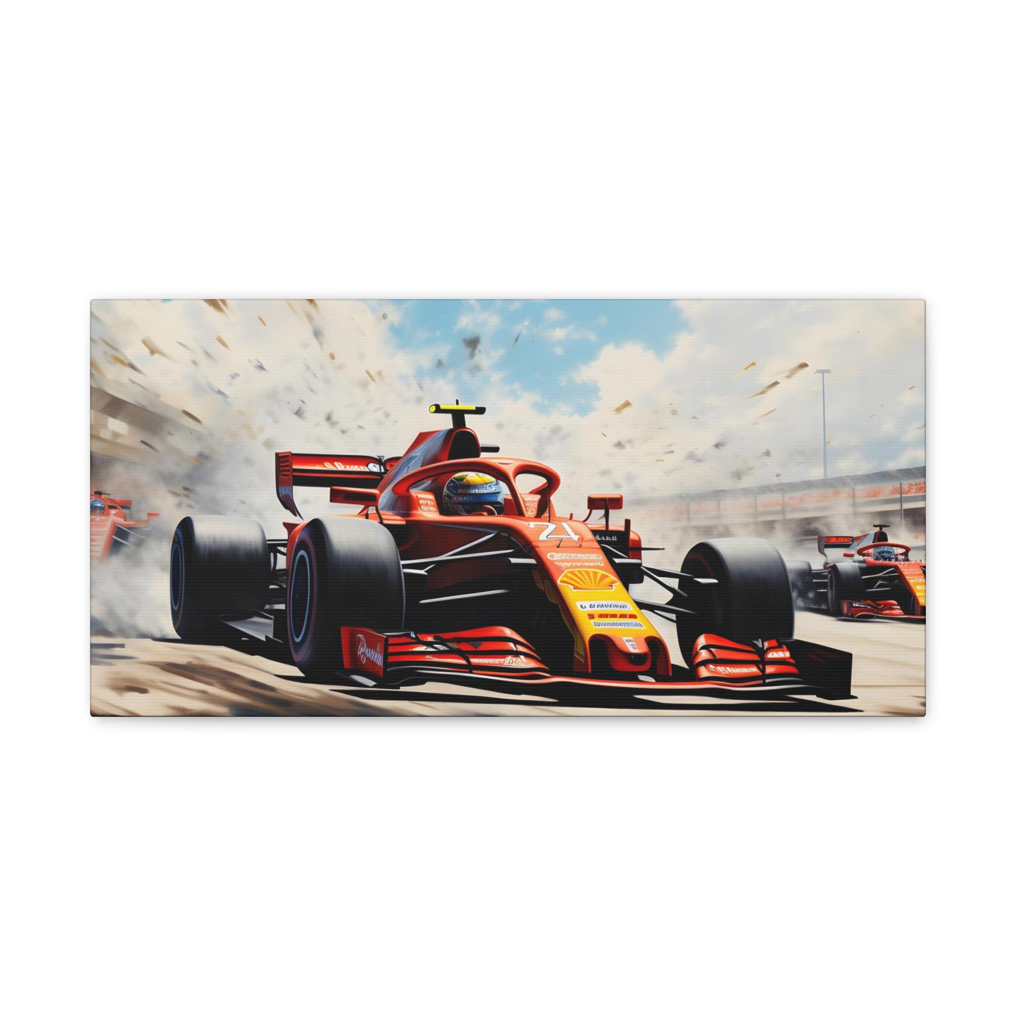 F1 Ferrari Watercolor Circuit of the Americas - Etsy