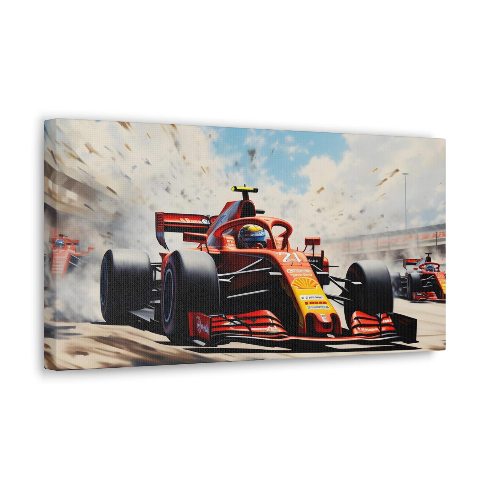 F1 Ferrari Watercolor Circuit of the Americas - Etsy