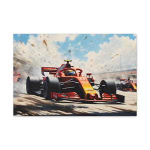 F1 Ferrari Watercolor Circuit of the Americas - Etsy
