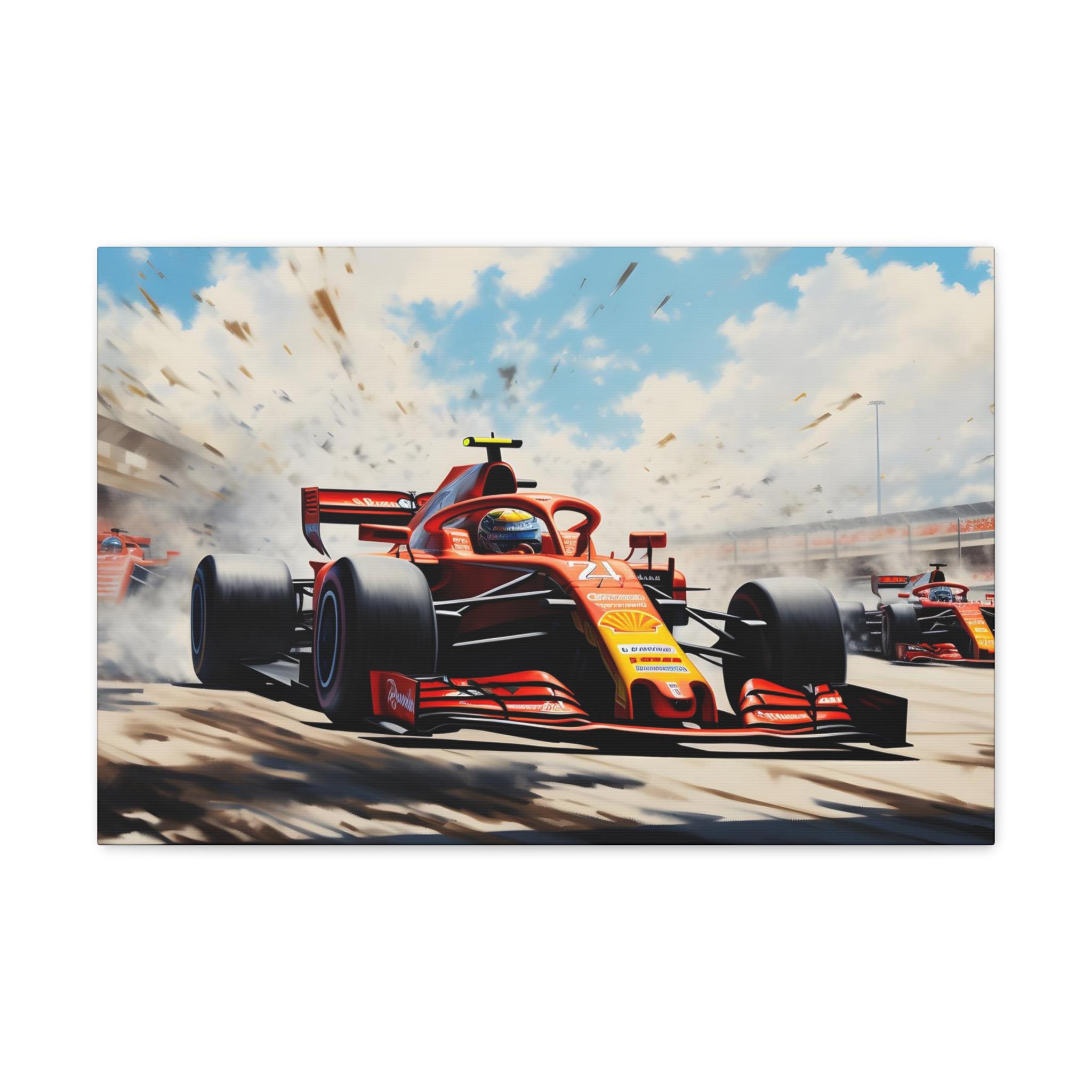 F1 Ferrari Watercolor Circuit of the Americas - Etsy