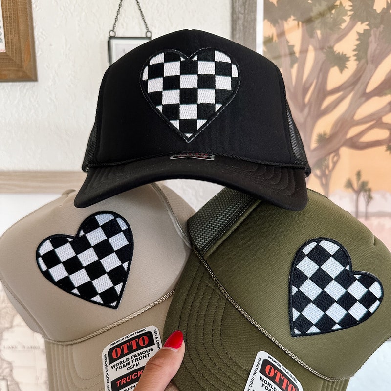 Checkered Hat - Etsy