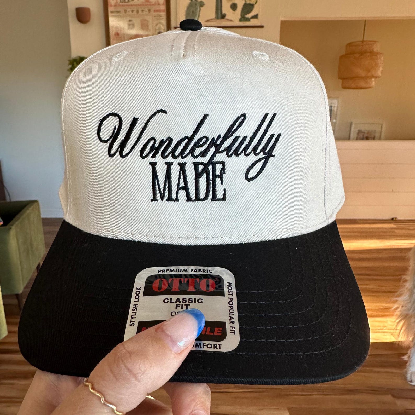 Wonderfully Made Embroidered Hat - Etsy