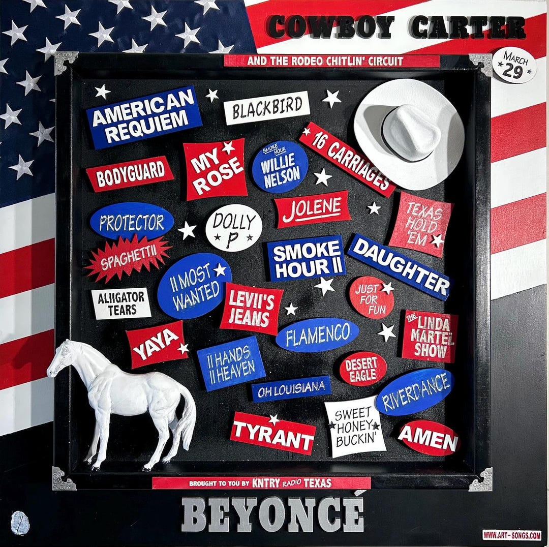 Beyonce's Carter Cowboy Brought to Life in Large Scale 3 Dimensional ...
