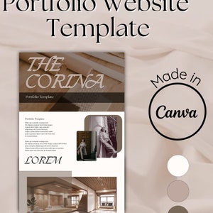 Canva Portfolio Website Template - Etsy