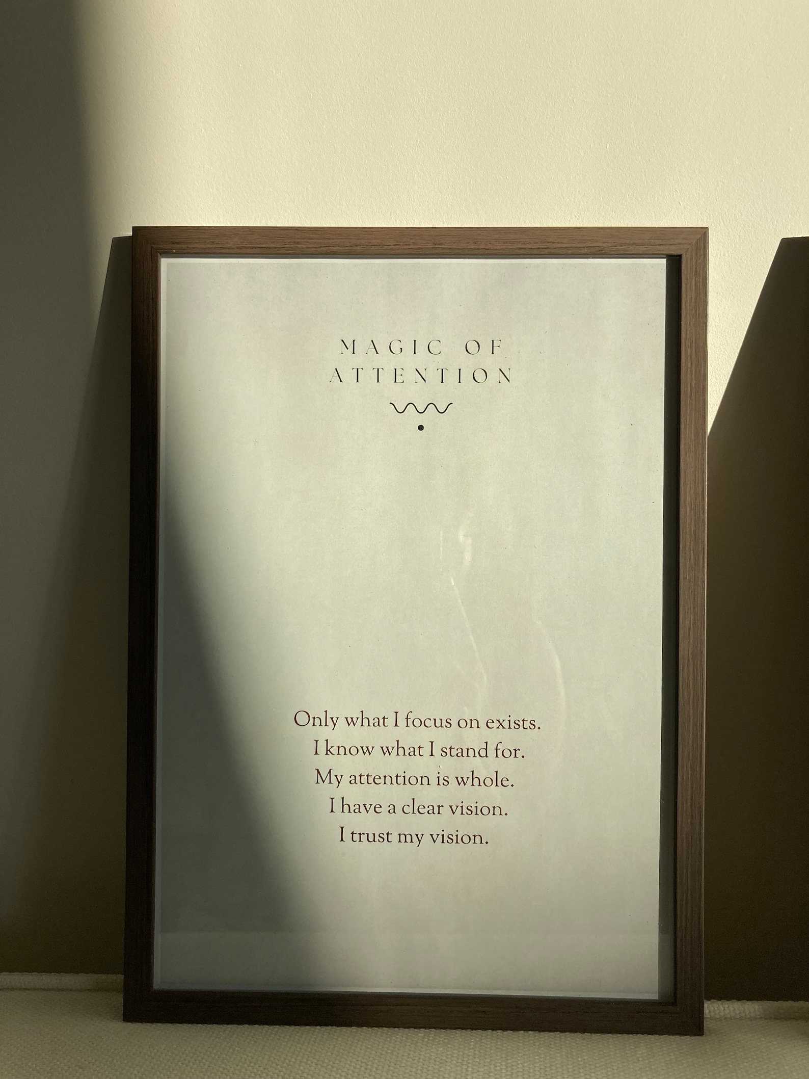 Magic of Attention: Motivational Quote Posters - Etsy