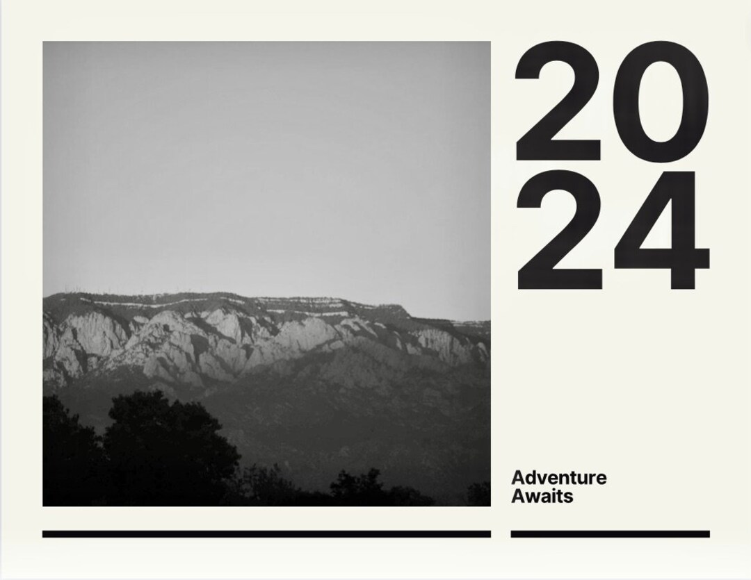 2023 2024 Calendar, Minimalist, Wall Calendar, Digital Calendar, 12 ...