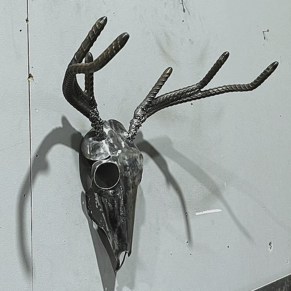 Metal Deer Skull - Etsy