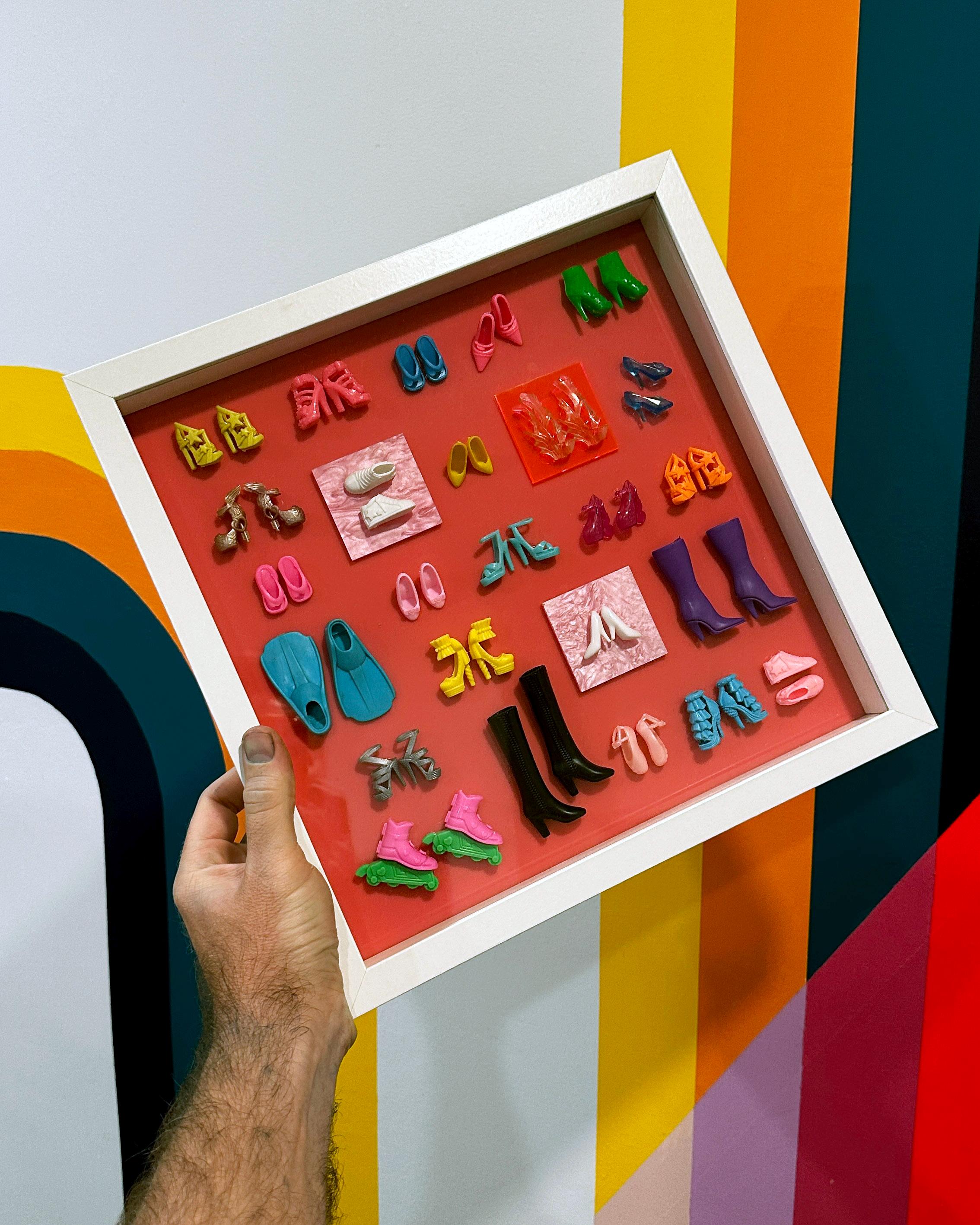 Barbie Shoe Shadow Box Wall Art - Etsy