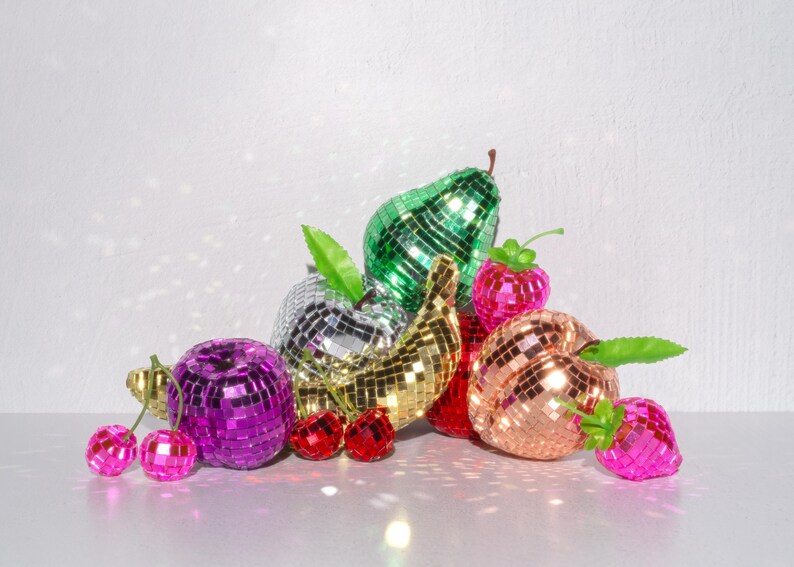 DISCO FRUIT - Sparkle Life Horizontal Print - Etsy