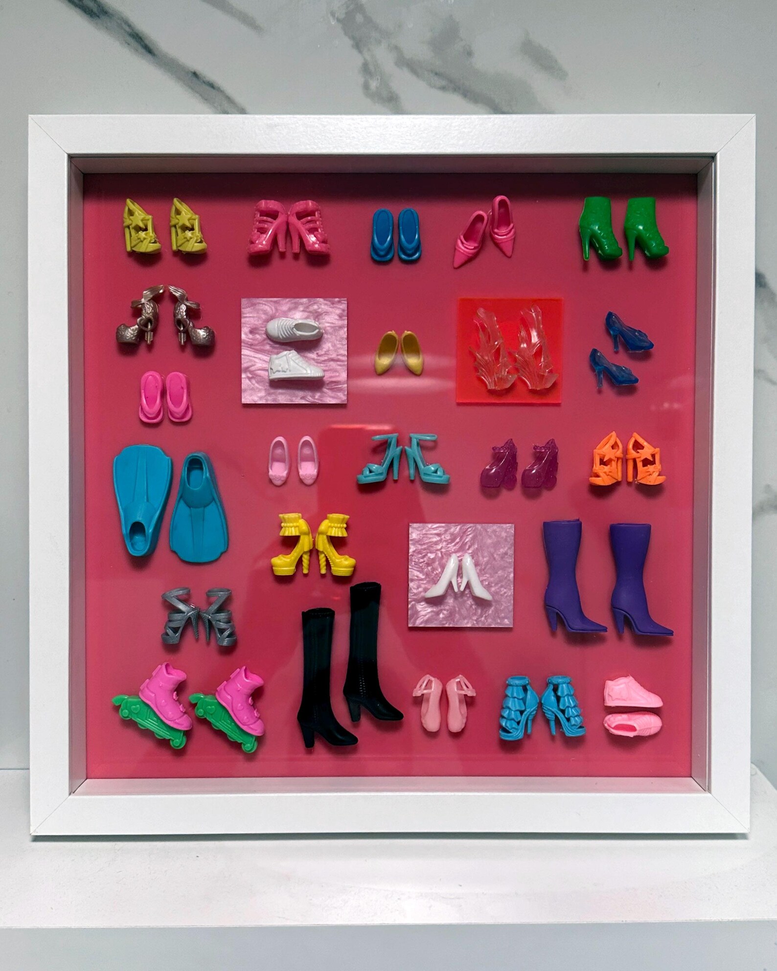 Barbie Shoe Shadow Box Wall Art - Etsy