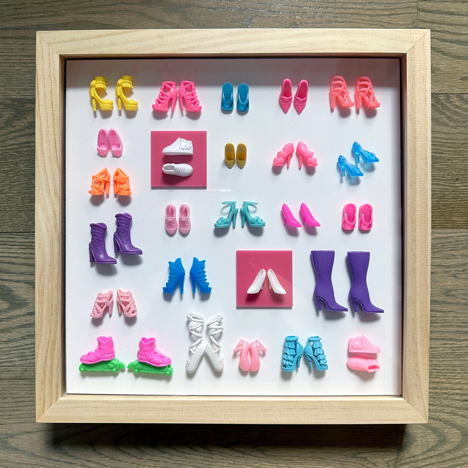 Barbie Shoe Shadow Box Wall Art - Etsy